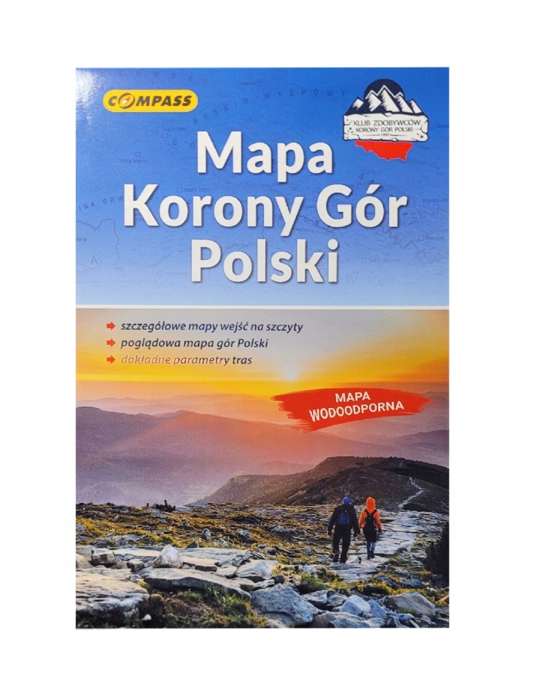 WODOODPORNA MAPA KGP KORONA GÓR POLSKI LAMINOWANA - 13620049748 ...
