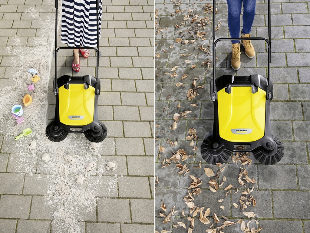 ZAMIATARKA RĘCZNA KARCHER DO LIŚCI KOSTKI S4 TWIN - 11217040506 - oficjalne archiwum Allegro