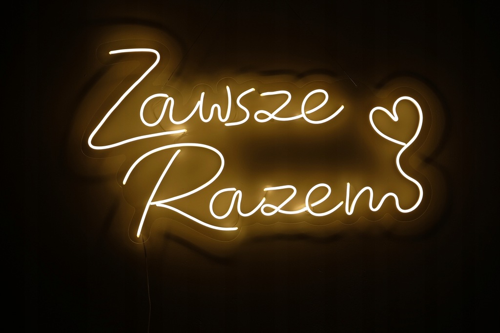 Neon napis Zawsze razem - Logo Dowolny Napis - 11321279413 - oficjalne ...