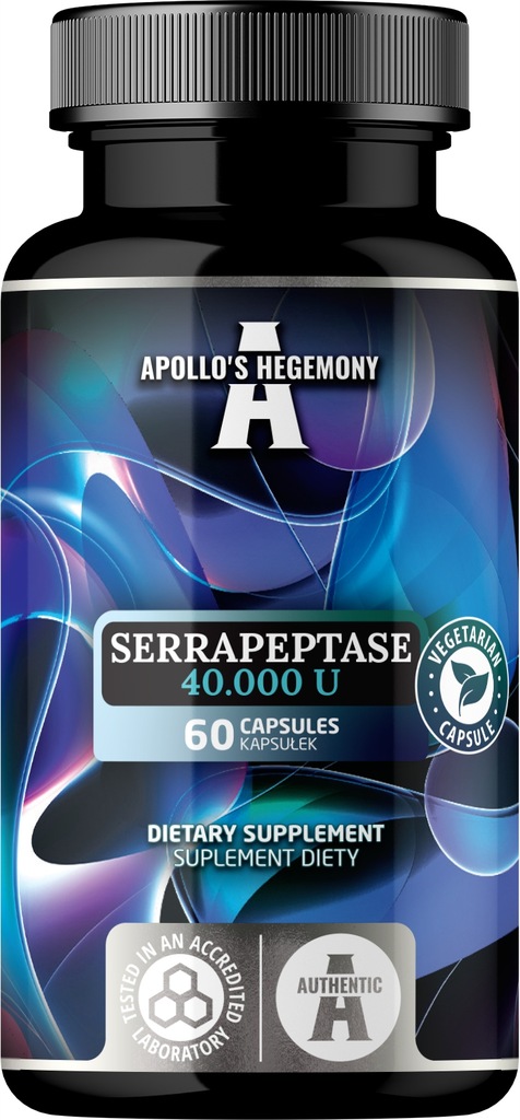 AH Serrapeptase 40.000 U 60 kaps. Serrapeptaza - 14058119369 ...