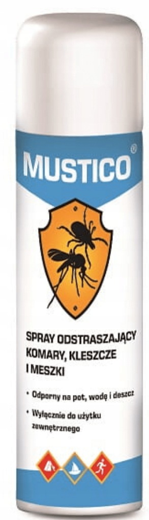 Mustico spray przeciw kleszczą komarom meszki 100 - 12179193242 ...