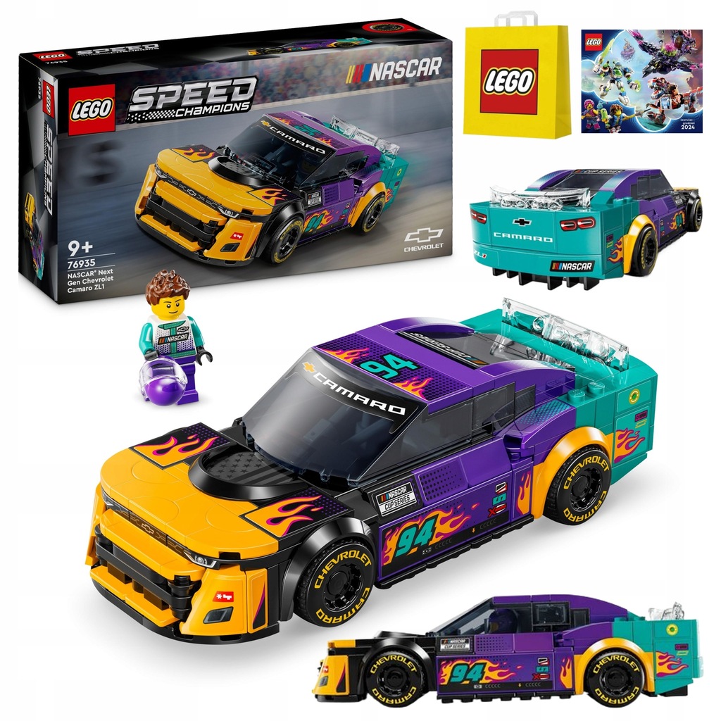 LEGO Speed Champions 76935 NASCAR Chevrolet Camaro ZL1 nowej generacji ...