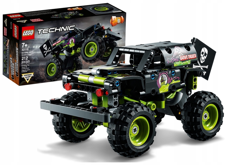 Купить LEGO Technic 42118 Могильщик Monster Jam 2 в 1 7+: отзывы, фото ...
