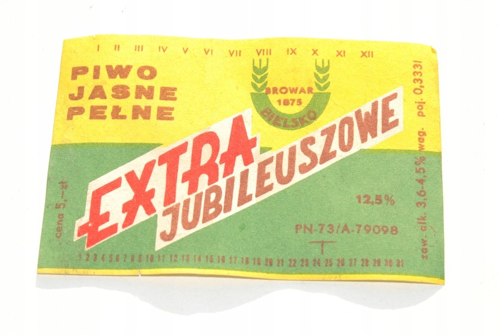 Stara etykieta Extra Jubileuszowe Specjal Antyk unikat kolekcjonerski - 15172452170 - oficjalne ...