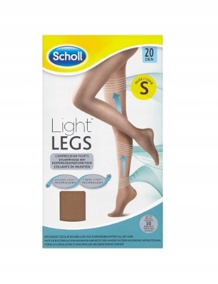 Rajstopy Gładkie Scholl Light Legs 20den beżowy S - 12993546326 ...
