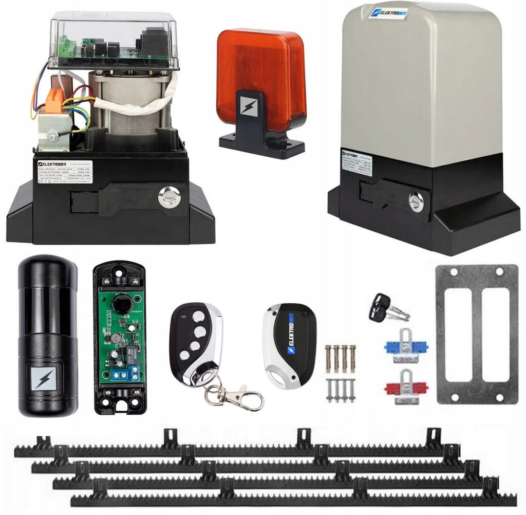 KSE180-DG NAPĘD DO BRAMY PRZESUWNEJ DO 1000 KG, ELEKTROBIM + 4 listwy nylon - 14602515955 ...