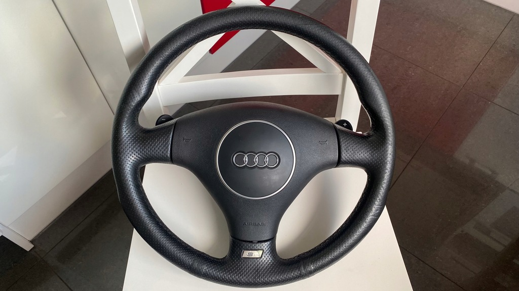 Kierownica Audi A3 8P A4 B6 RS6 C5 OE 8P0419091BE - 12504391273 - oficjalne archiwum Allegro