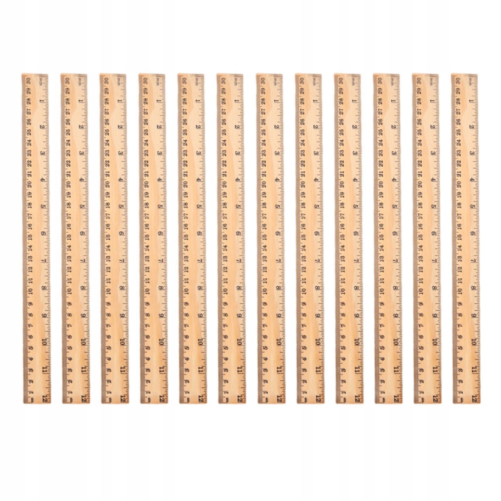 Rulers Drawing Wooden Accessories Hole 12 Pcs - 14314172459 - oficjalne ...