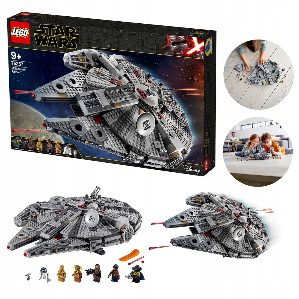 LEGO 75257 Star wars Sokół Millennium Gwiezdne - 12547266933 - oficjalne archiwum Allegro