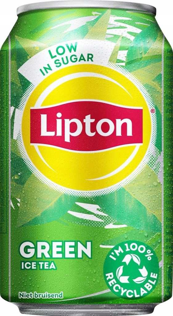 Lipton Green Ice Tea puszka 330ml Low sugar - 12627105981 - oficjalne ...