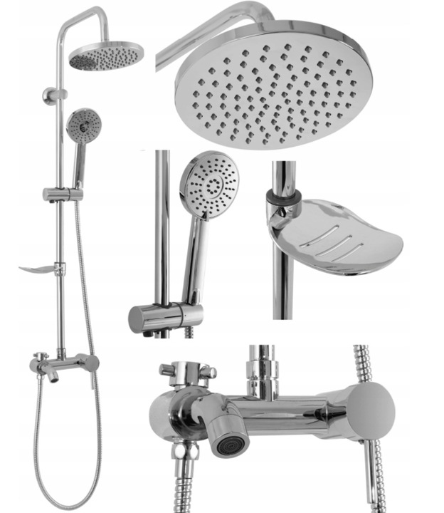 Nowoczesny Zestaw Prysznicowy Natryskowy Lucas Rea - 8091548755 ...