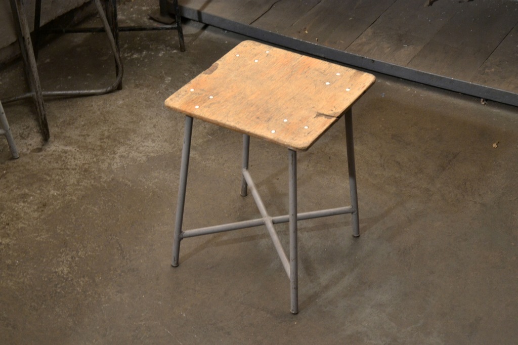 Stary taboret vintage loft lata 60-te oryginalny - 13427136087 ...
