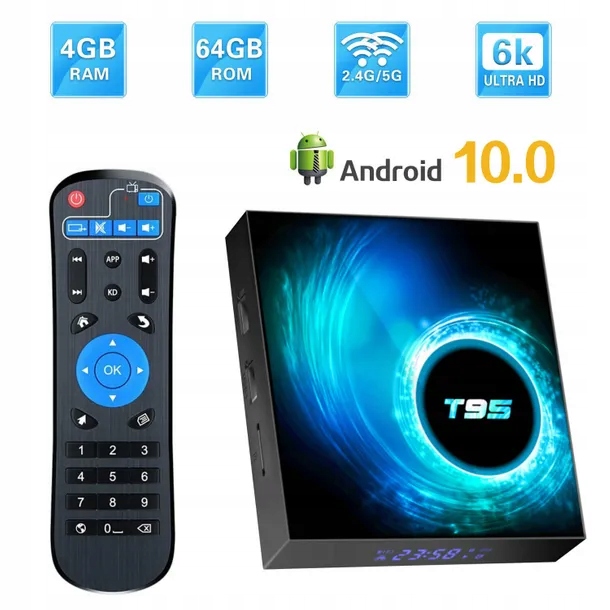 T95 Android TV Box Android 10.0 4GB RAM Smart TV Box - 15335125878 ...