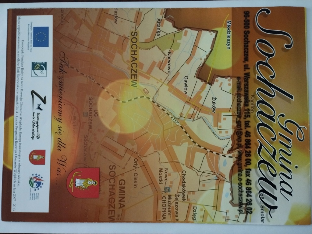 SOCHACZEW GMINA MAPA - 12489685050 - oficjalne archiwum Allegro