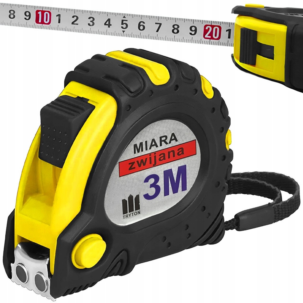 METRÓWKA 3M TAŚMA MIERNICZA ZWIJANA MIARA MIARKA - 13425259793 - oficjalne archiwum Allegro