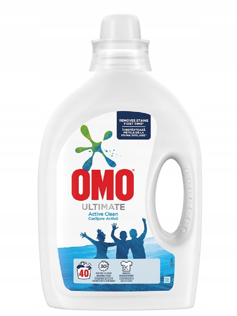 OMO Active Clean żel do prania 2L (40 prań) - 12874391150 - oficjalne archiwum Allegro