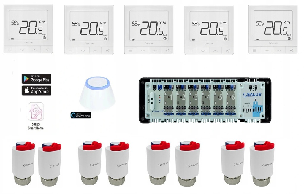SALUS SYSTEM STEROWANIA OGRZEWANIEM +BRAMKA GRATIS - 9752102425 ...