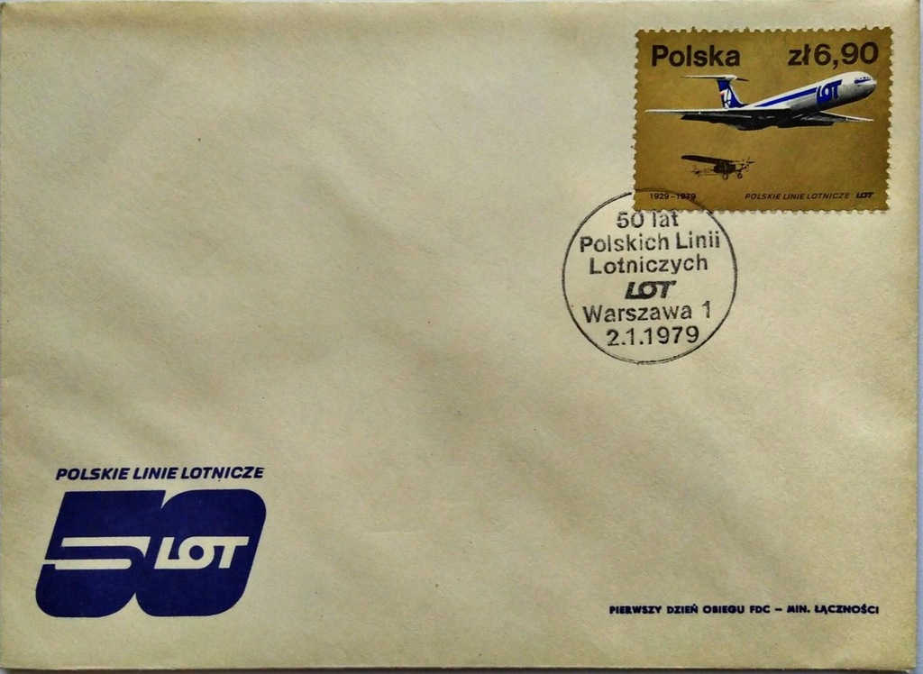 50 LAT POLSKICH LINII LOTNICZYCH LOT 1979 - 9544563717 - oficjalne archiwum Allegro