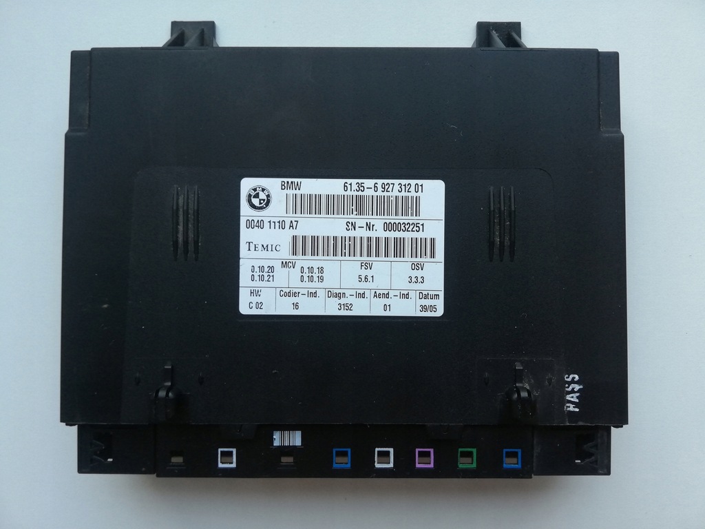 MODUŁ STEROWNIK FOTELA BMW E60 E61 E65 E66 6927312 - 13369104282 - oficjalne archiwum Allegro