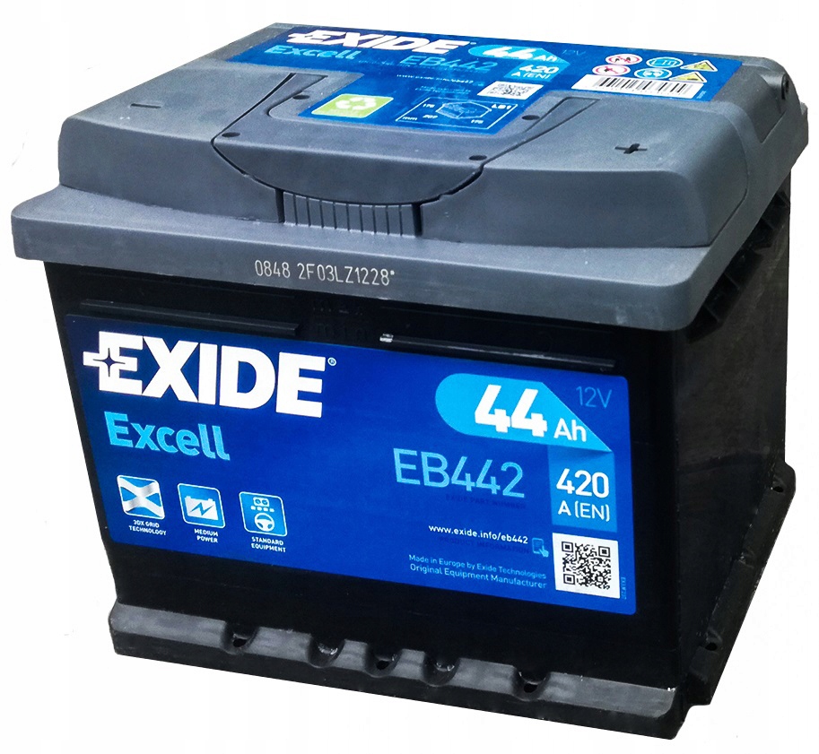 AKUMULATOR EXIDE EXCELL 44AH 420A EB442 SZCZECIN - 9452924412 ...