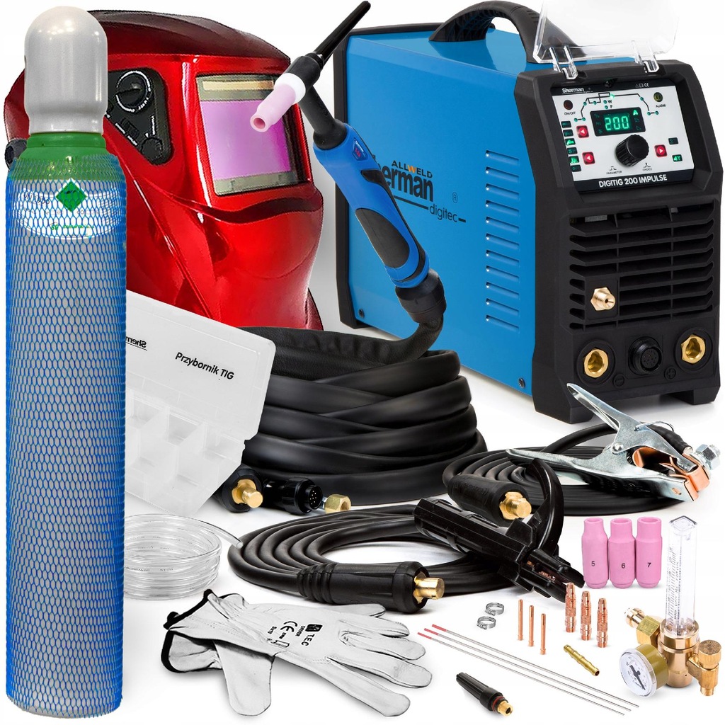 SPAWARKA TIG DC Inwertorowa SHERMAN 200A PULS 230V - 10582127038 - oficjalne archiwum Allegro