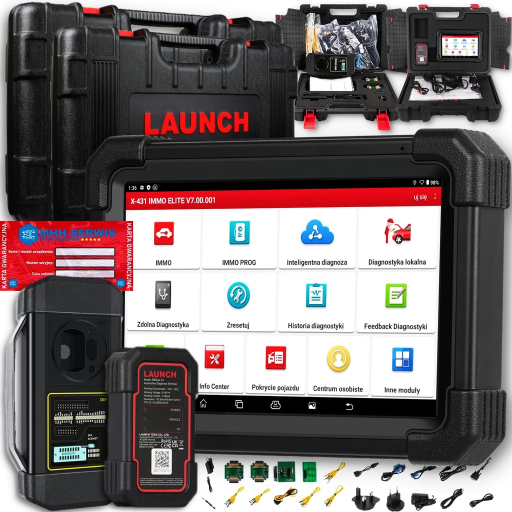 LAUNCH X431 IMMO ELITE DIAGNOSTYKA IMMO DOIP CANFD - 13584792915 ...