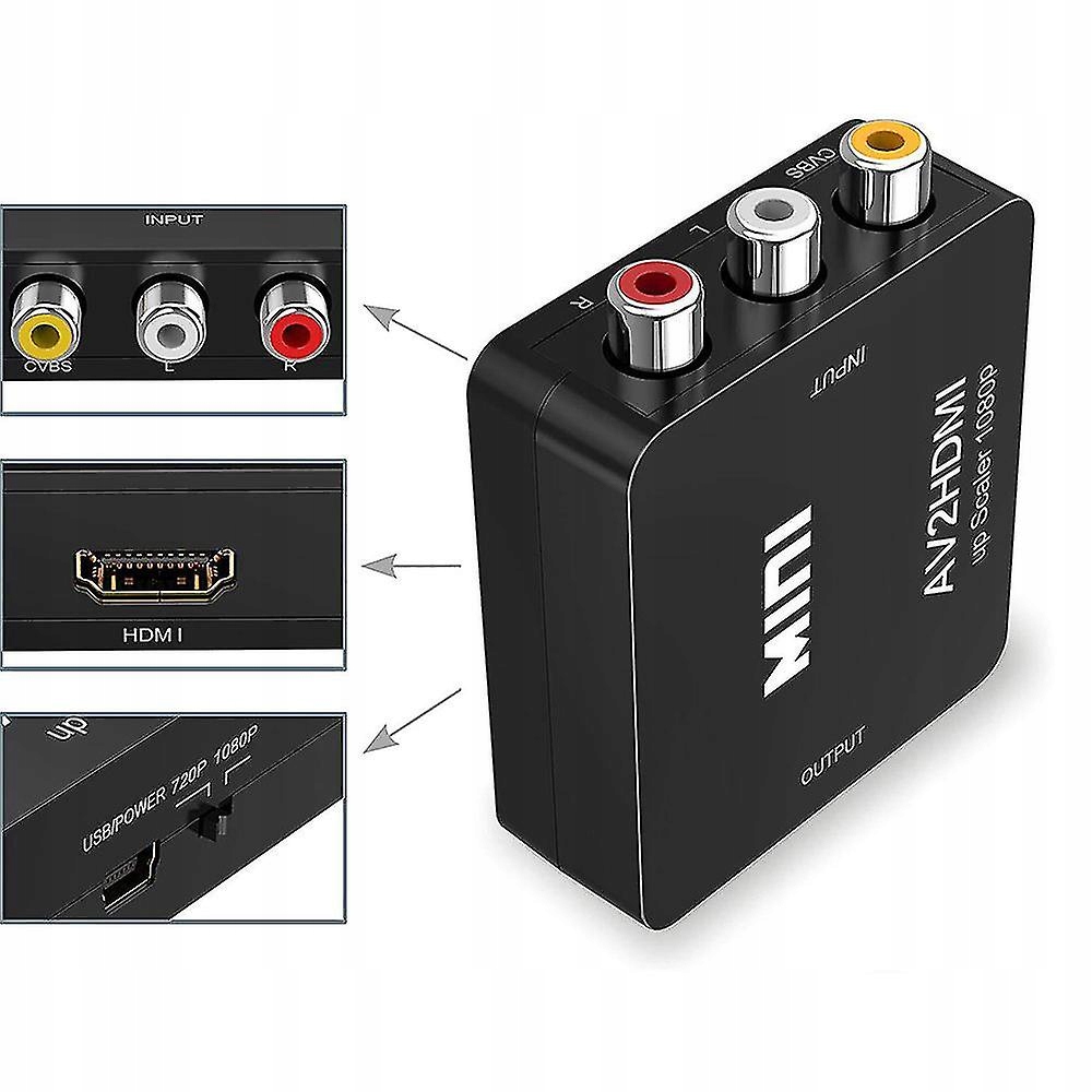 Mini Hdmi To Av Converter Hdmi2av Up Scaler 1080p - 13418537919 ...