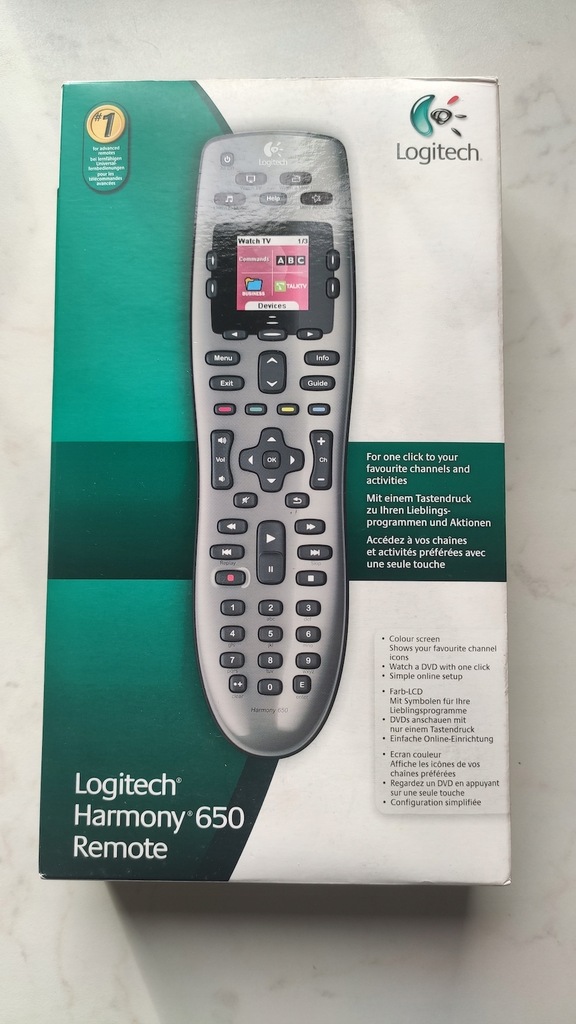 Pilot Uniwersalny Logitech Harmony 650 8w1 LCD - 12151336744 - oficjalne archiwum Allegro