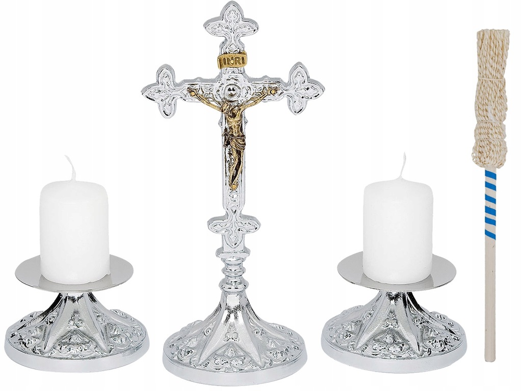 ZESTAW KOLĘDOWY ZDOBIONY 22CM KOMPLET CHROMOWANY - 7615739072 ...