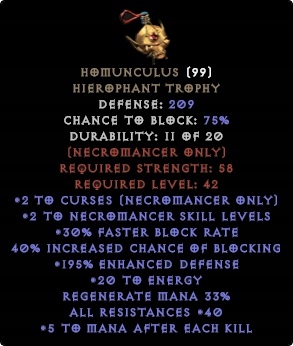 Homunculus D2 Diablo 2 Ladder - 8216711876 - oficjalne archiwum Allegro