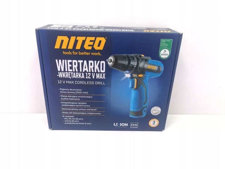 WKRĘTARKA AKUMULATOROWA NITEO 12V MAX - 12560340145 - oficjalne archiwum Allegro