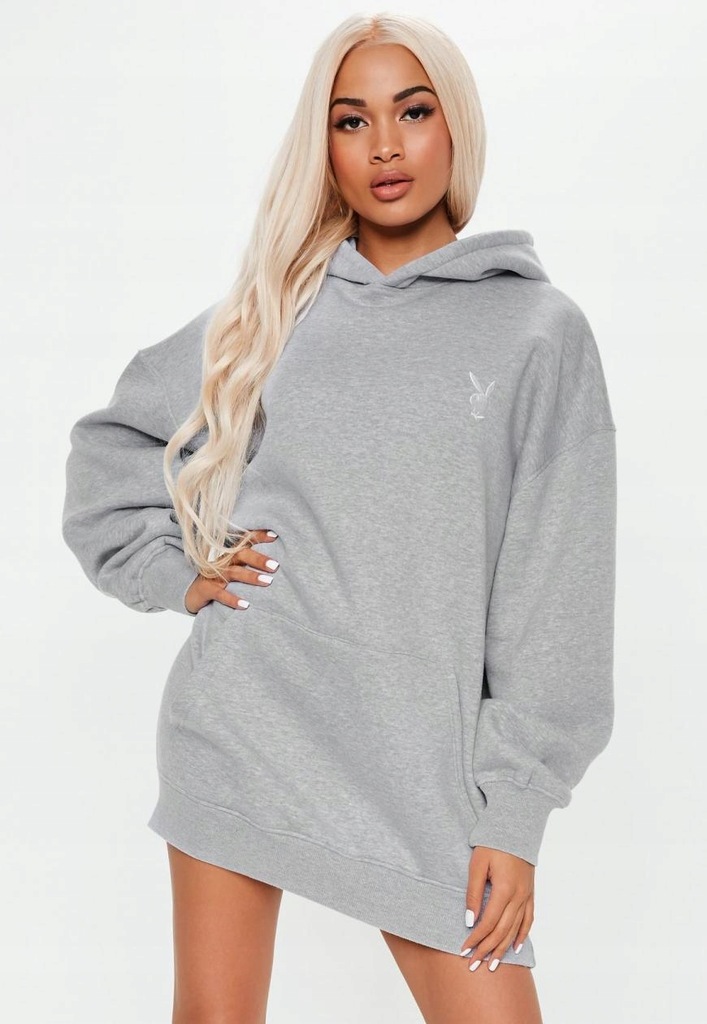 MISSGUIDED X PLAYBOY SUKIENKA BLUZA OVERSIZE XS - 8558488921 - oficjalne archiwum Allegro
