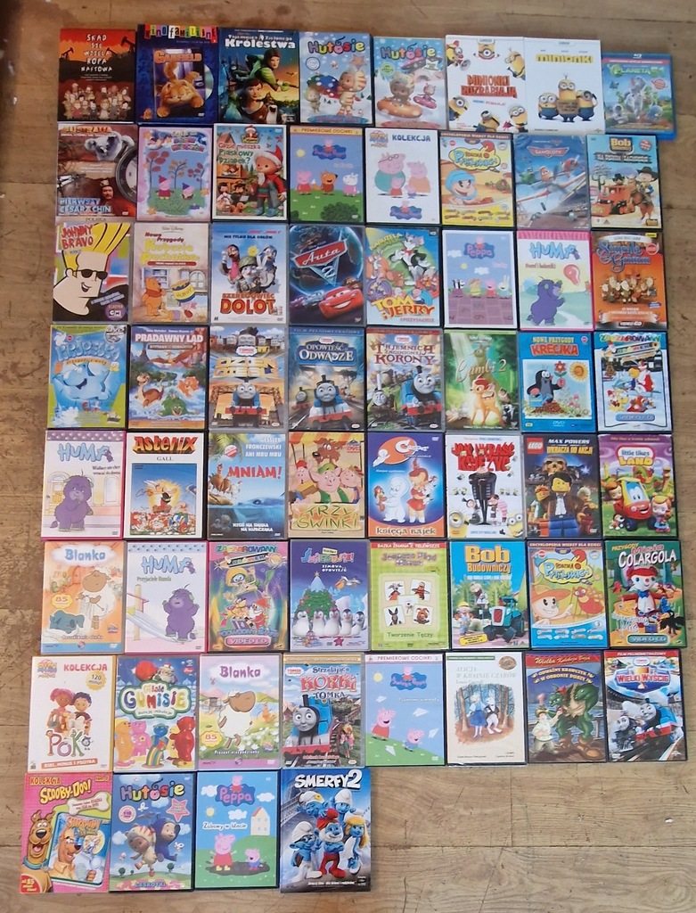 ZESTAW 60 PŁYT DVD Z BAJKAMI - 12228229440 - oficjalne archiwum Allegro