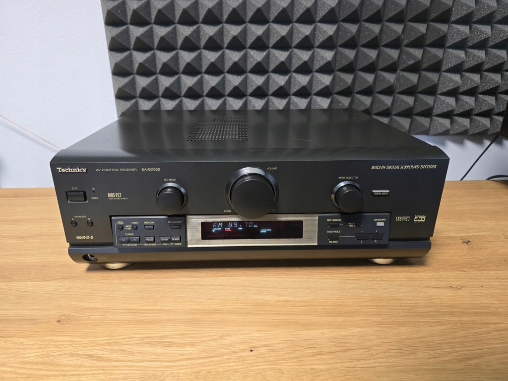 TECHNICS SA-DX950 AMPLITUNER FRONT JAK NOWY TOP WYŚWIETLACZ WARTO ...
