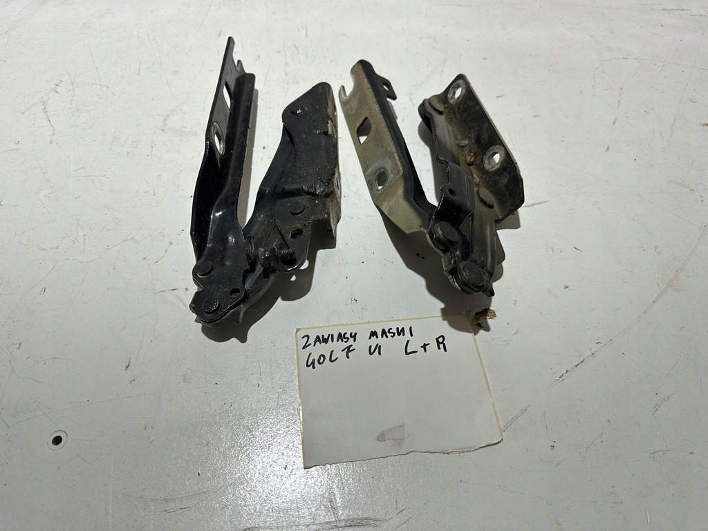 ZAWIASY MASKI VW GOLF VI LEWY PRAWY KPL CZARNE - 15045480205 ...