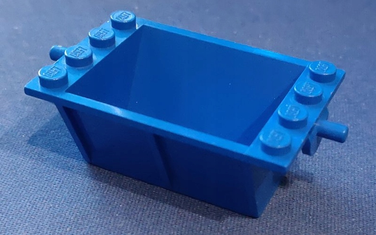 lego 818 niebieska naczepa wywrotki / wiadro 2x4 - 10027750919 ...