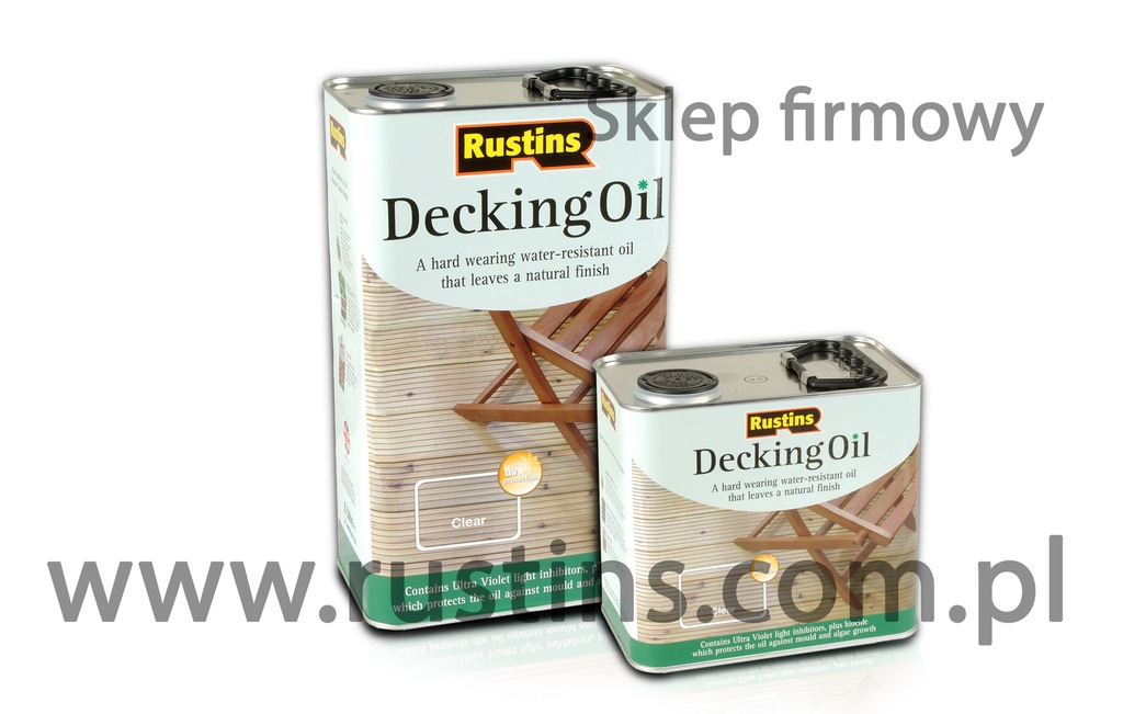 Rustins Decking Oil 5L clear - olej do tarasów - 7949617639 - oficjalne ...