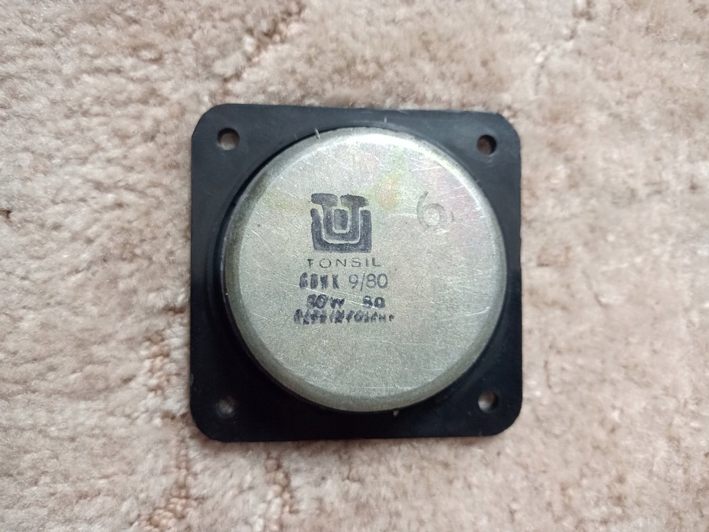 GŁOŚNIK WYSOKOTONOWY TONSIL GDWK 9/80 ORYGINAŁ PRL - 14156675465 - oficjalne archiwum Allegro