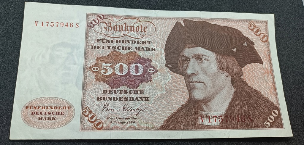 Banknot 500 mark, 1964 - 12706339965 - oficjalne archiwum Allegro