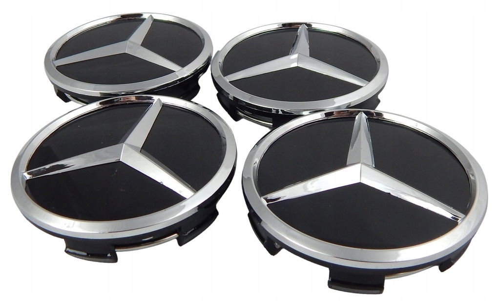 MERCEDES DEKIELEK KAPSLE DEKIELKI CZARNE 75mm 4szt - 11153636623 - oficjalne archiwum Allegro