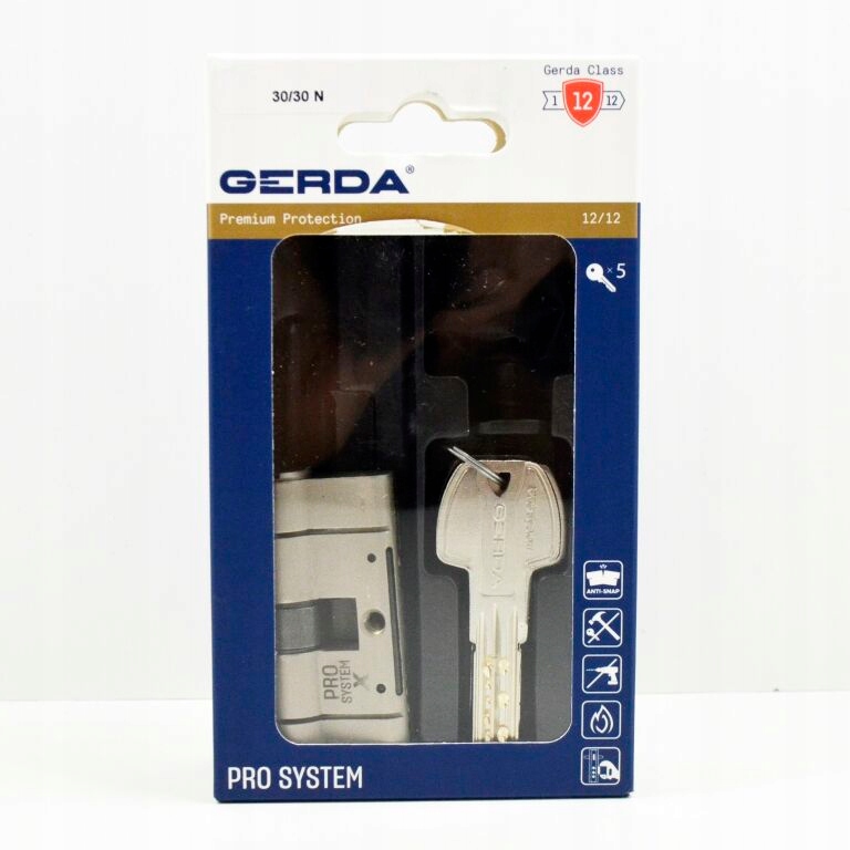 WKŁADKA DO ZAMKA GERDA PRO SYSTEM 30/30N - 12831708377 - oficjalne ...