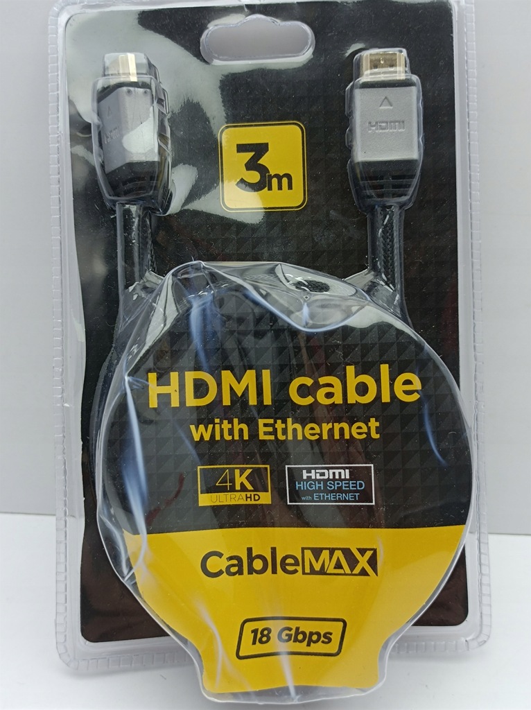 Kabel Maxxter ACT-CCB-HDMI4-10 HDMI - HDMI 3 m - 12560477389 - oficjalne archiwum Allegro