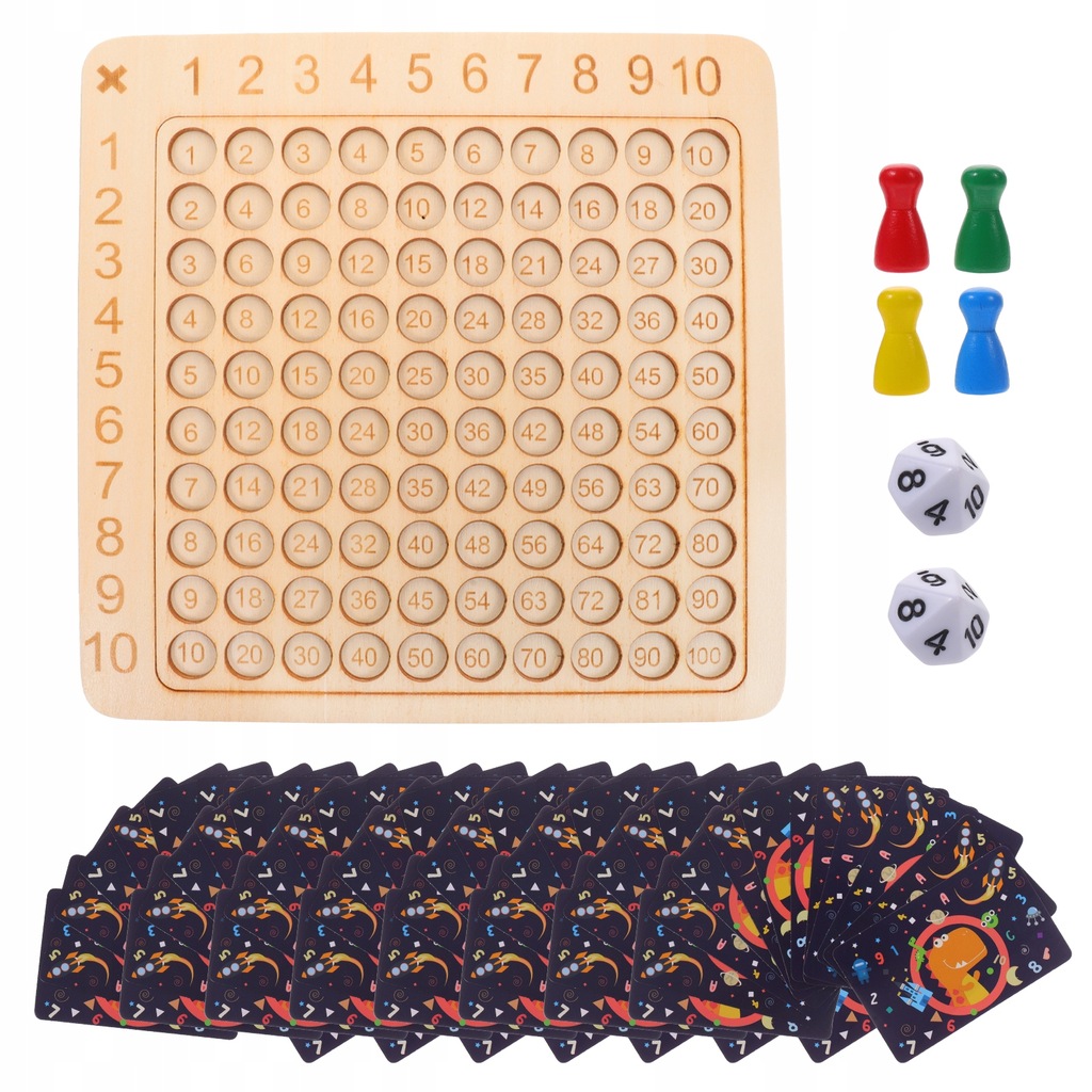 Wooden Math Toy Educational Multiplication Table - 14789828081 ...