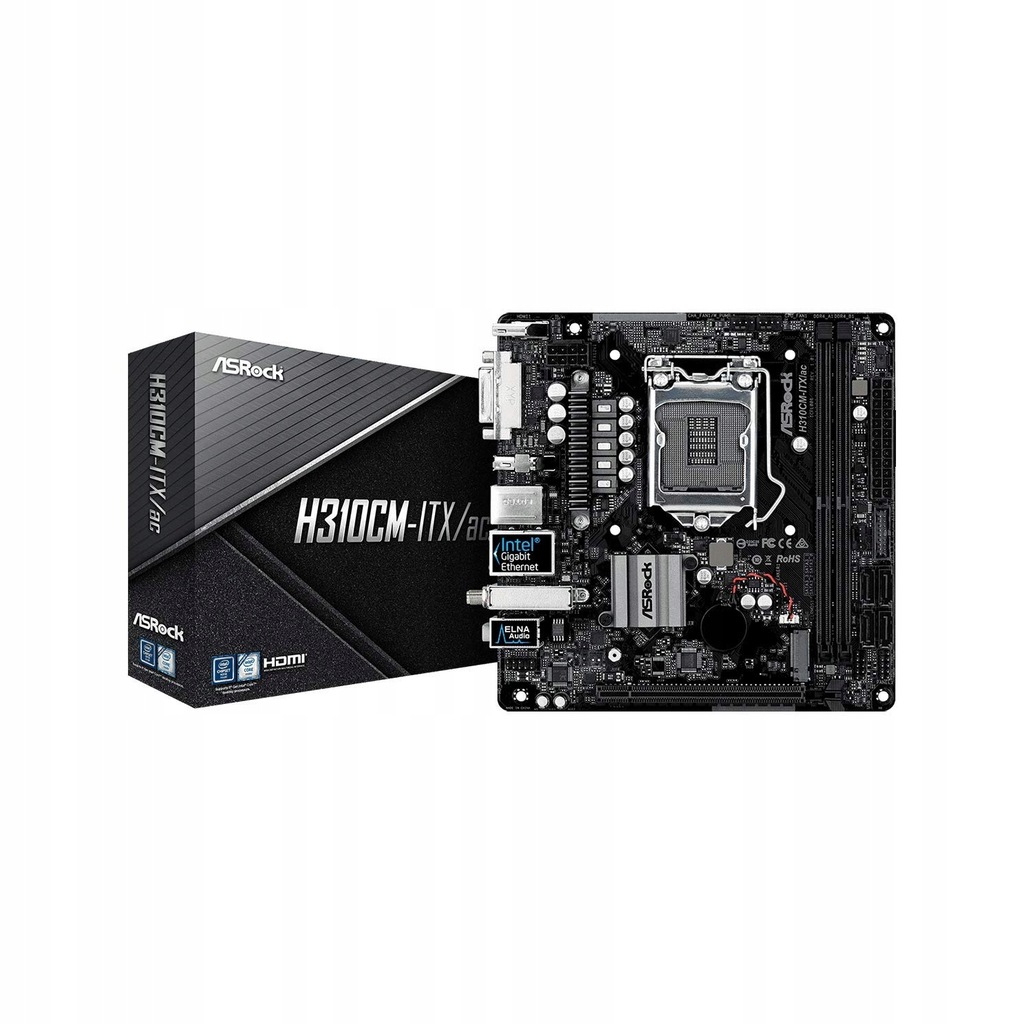 Płyta główna ASRock H310CM-ITX/ac Mini ITX LGA1151 - 13444501645 ...
