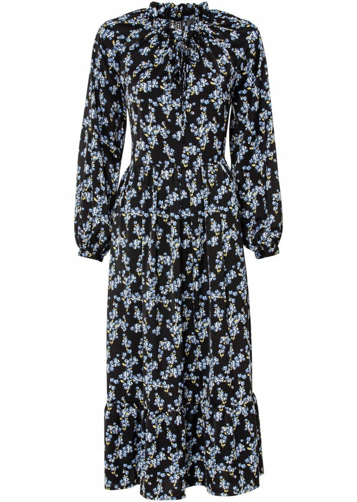 RAINBOW SUKIENKA MIDI Z WZOREM W KWIATY 48 - 13415576910 - oficjalne archiwum Allegro