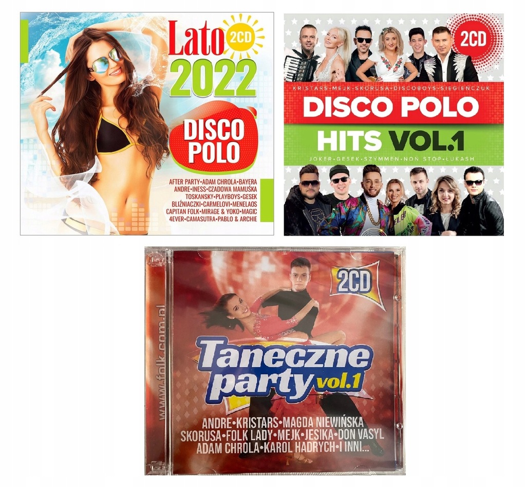 PRZEBOJE DISCO POLO NA LATO 2022 6CD Chrola Andre - 12405410613 - oficjalne archiwum Allegro
