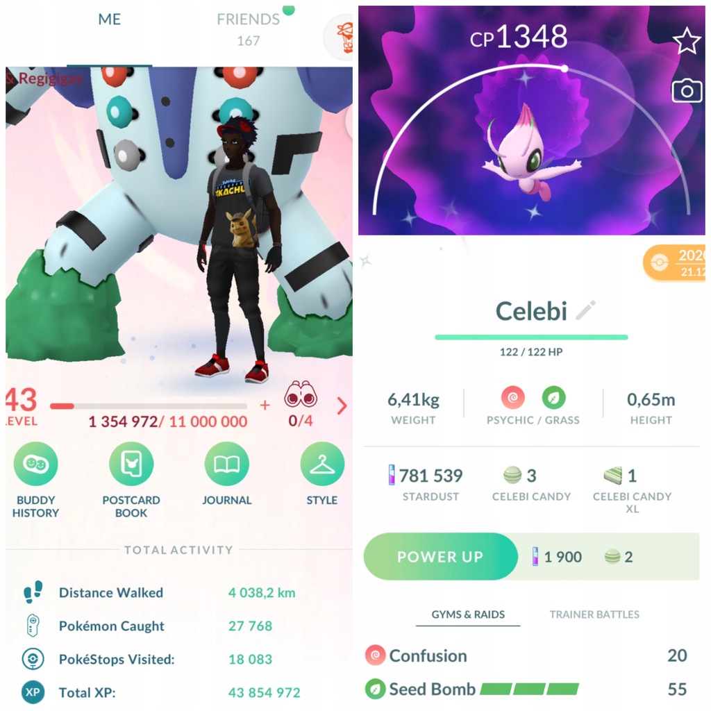Pokemon GO - Konto 43 lvl 381 Shiny 100IV - 12218530755 - oficjalne ...