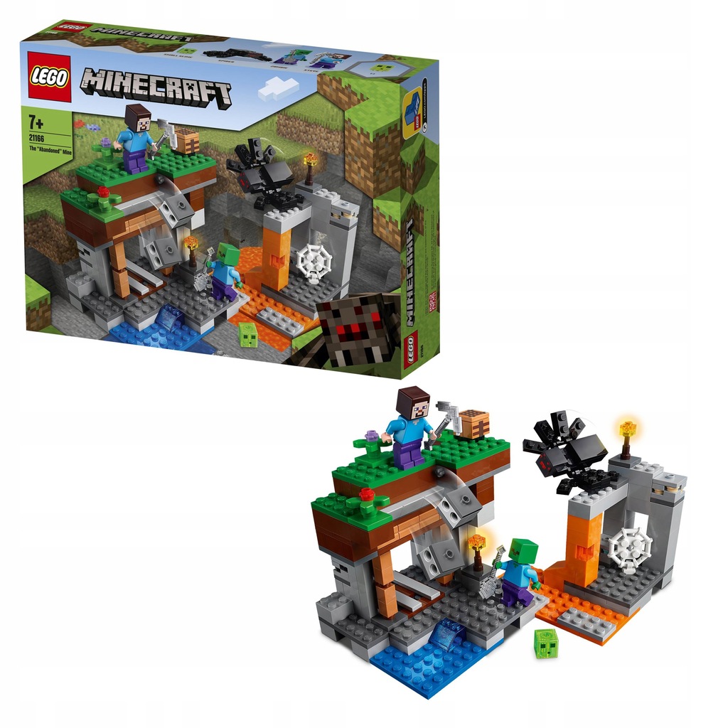 LEGO Minecraft 21166 Opuszczona kopalnia - 12594762529 - oficjalne ...
