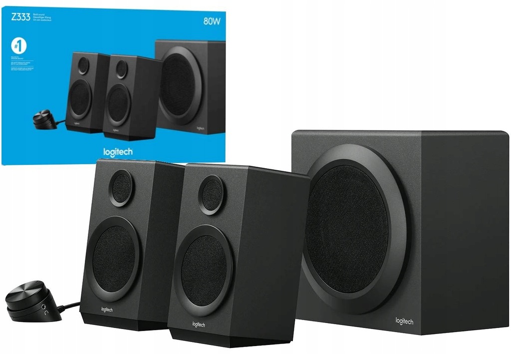 ZESTAW GŁOŚNIKÓW KOMPUTEROWYCH LOGITECH Z333 m-80W - 12587752840 ...
