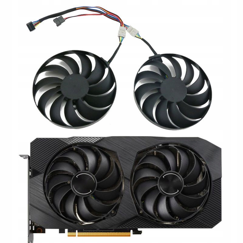 Cooler Fan For Asus Dual-rx 5500 Xt-o8g-evo Ro Fan - 12944208207 ...